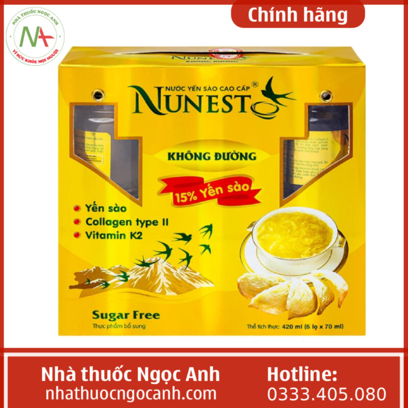 Nước Yến Sào Cao Cấp Nunest Không Đường có tốt không, giá bao nhiêu ...
