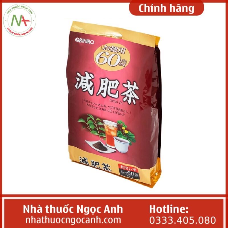 Trà giảm cân Genpi Tea Orihiro có tốt không, ngày uống mấy gói, uống ...
