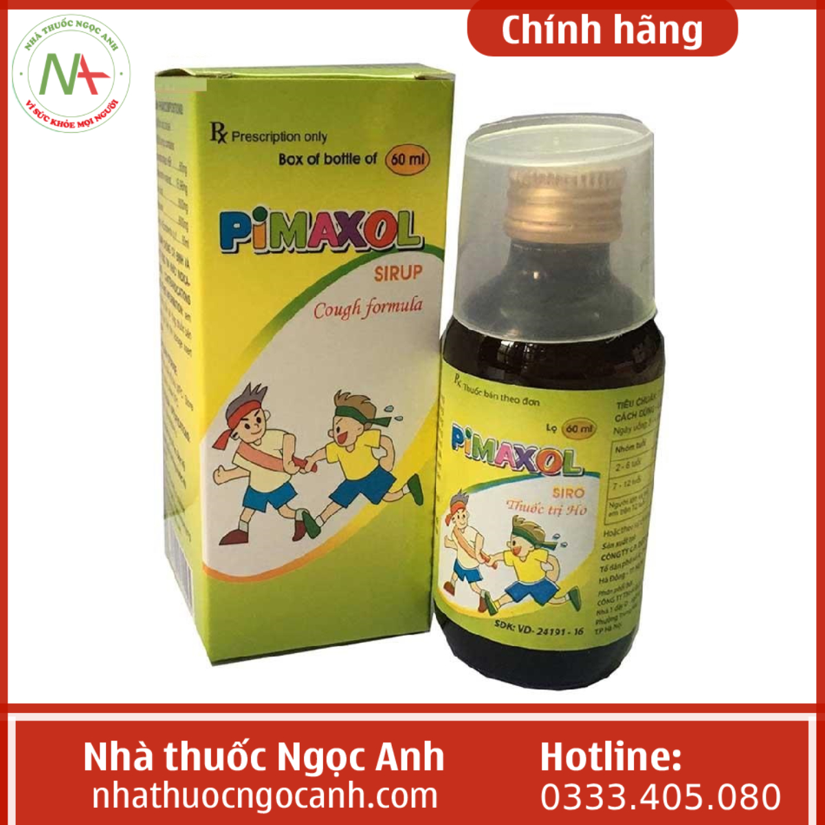 Siro ho Pimaxol là thuốc gì, giá bao nhiêu? Mua ở đâu?
