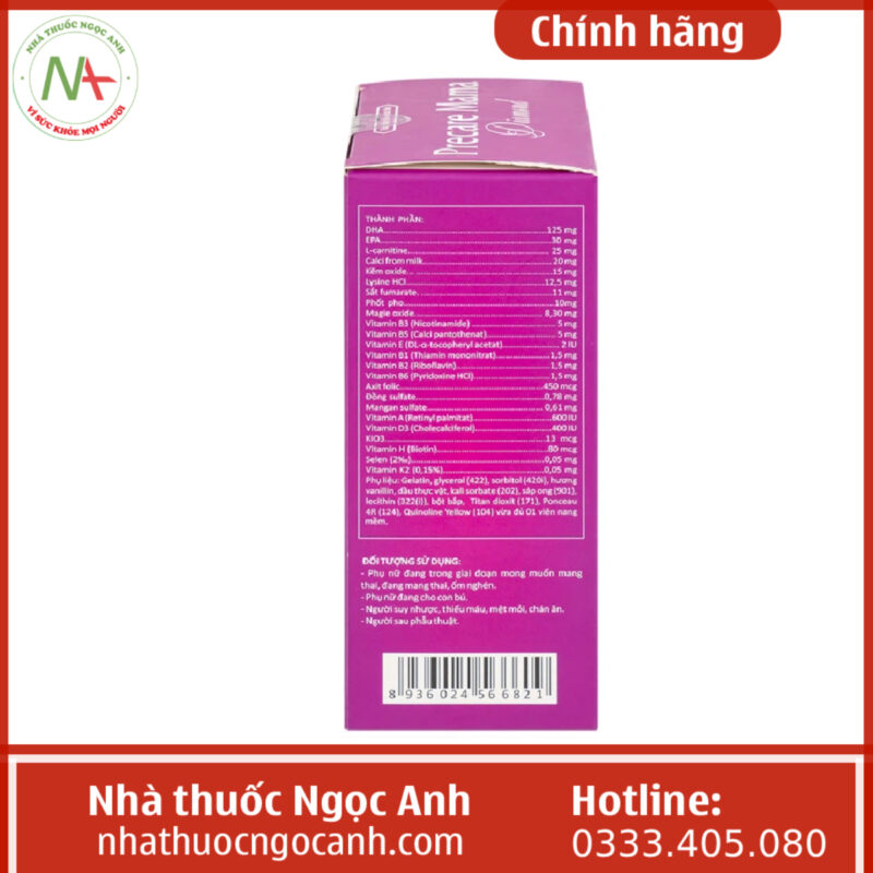 Thuốc Precare Mama Diamond có tốt không, giá bao nhiêu, mua ở đâu?