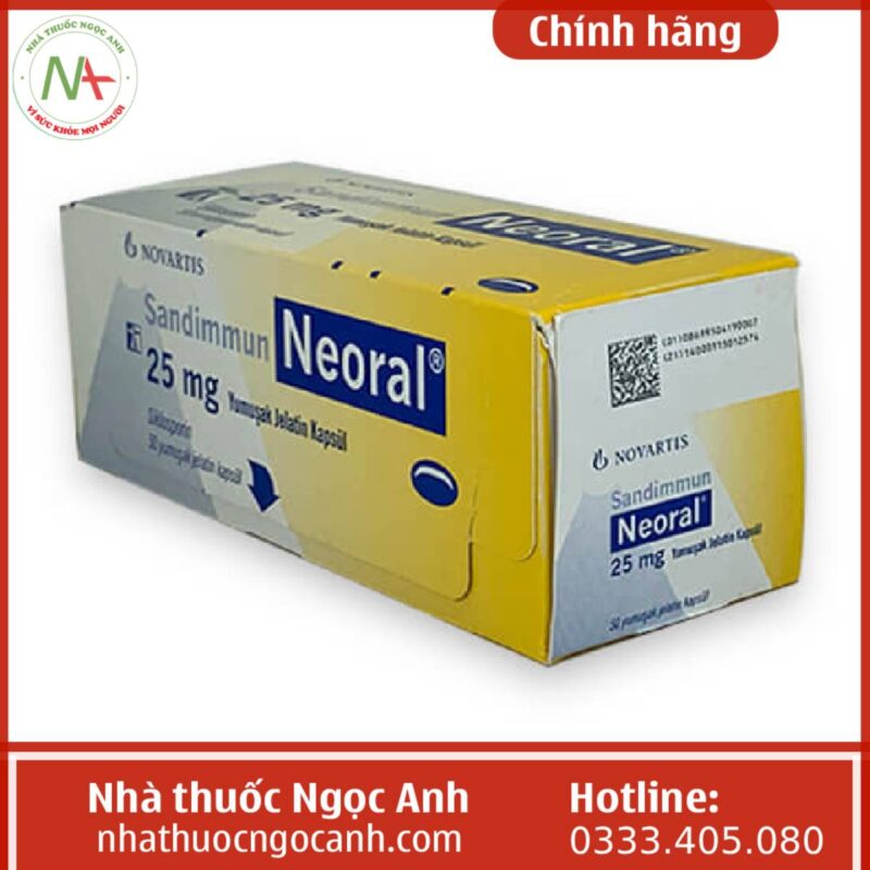 Thuốc Sandimmun Neoral 25mg là thuốc gì, giá bao nhiêu, mua ở đâu?