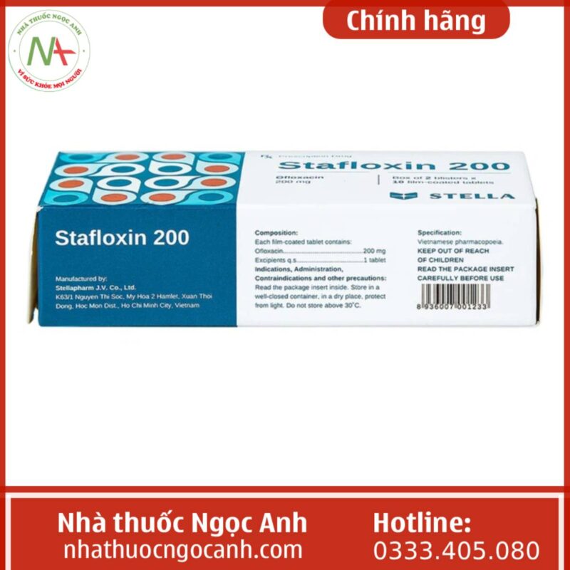 Thuốc Stafloxin 200 là thuốc gì, giá bao nhiêu, mua ở đâu?