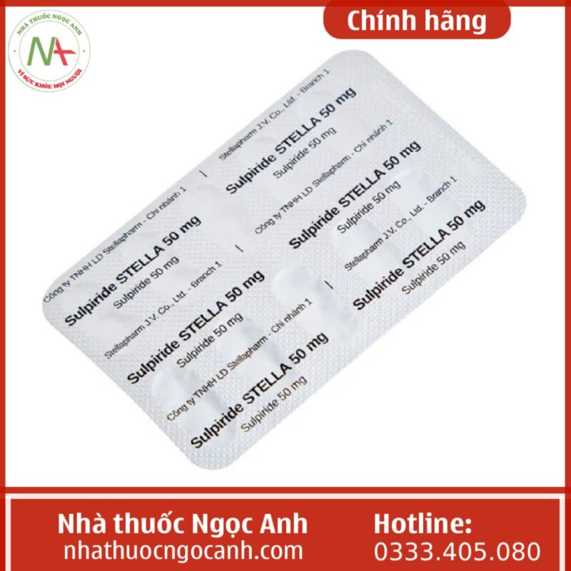 Thuốc Sulpiride STELLA 50 mg là thuốc gì, có tác dụng gì, giá bao nhiêu ...