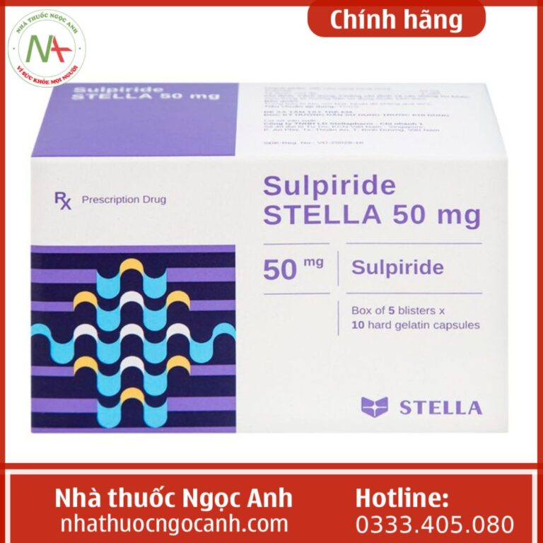 Thuốc Sulpiride STELLA 50 mg là thuốc gì, có tác dụng gì, giá bao nhiêu ...