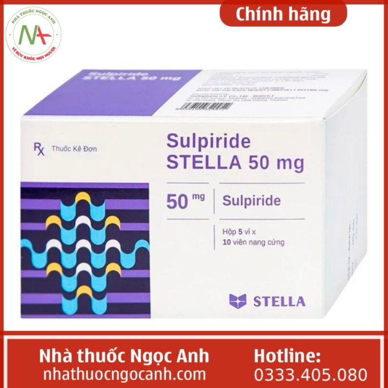 Thuốc Sulpiride STELLA 50 mg là thuốc gì, có tác dụng gì, giá bao nhiêu ...