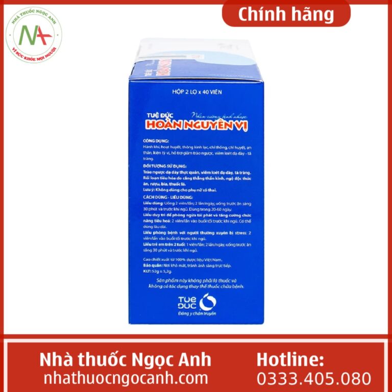 Thuốc Tuệ Đức Hoàn Nguyên Vị có tác dụng gì, có tốt không, giá bao ...
