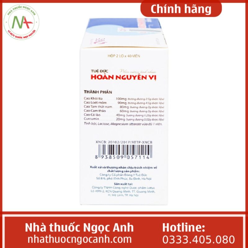 Thuốc Tuệ Đức Hoàn Nguyên Vị có tác dụng gì, có tốt không, giá bao ...