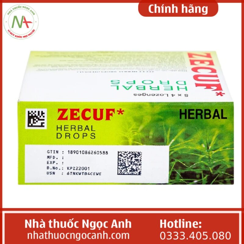 Viên ngậm Zecuf Herbal Drops có tốt không, bà bầu dùng được không, giá ...