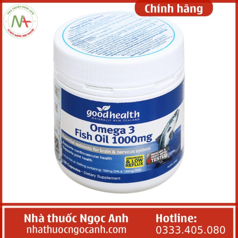 Thuốc Omega 3 Fish Oil 1000mg GoodHealth có tốt không? giá bao nhiêu ...
