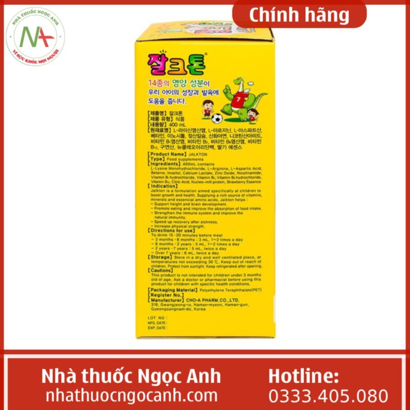 Thuốc Jalkton Growth For Children có tốt không? giá bao nhiêu? mua ở đâu