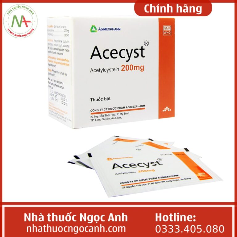 Thuốc Acecyst 200mg gói có tác dụng gì? giá bao nhiêu? mua ở đâu