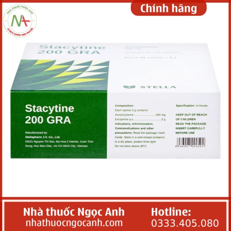 Thuốc Stacytine 200 GRA có tác dụng gì? giá bao nhiêu? mua ở đâu