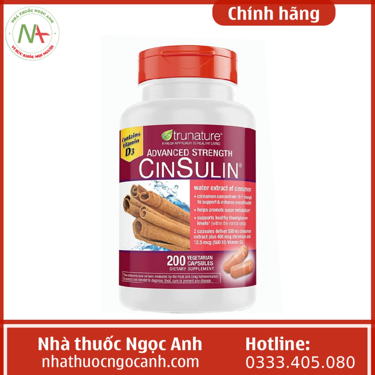 Thuốc Advanced Strength Cinsulin của Mỹ có tốt không, giá bao nhiêu ...