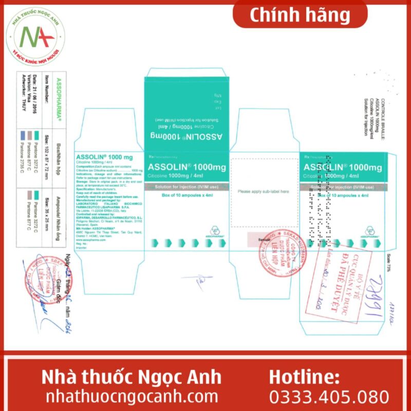 Thuốc Assolin 1000mg có tác dụng gì, giá bao nhiêu, mua ở đâu?