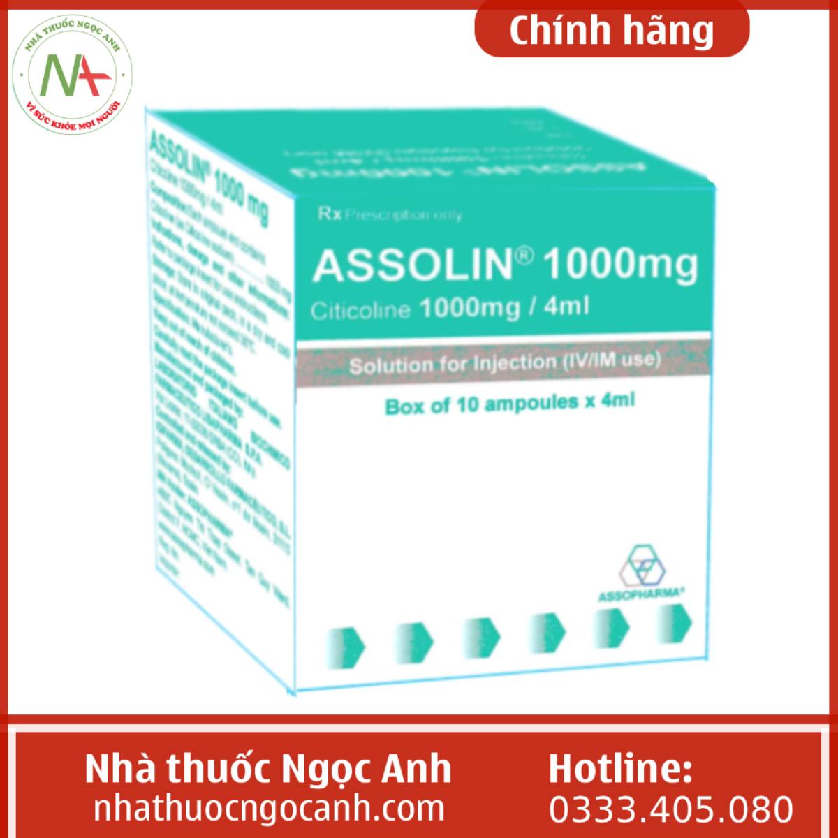 Thuốc Assolin 1000mg có tác dụng gì, giá bao nhiêu, mua ở đâu?