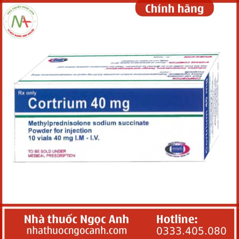 Thuốc Cortrium 40 mg là thuốc gì, giá bao nhiêu, mua ở đâu?