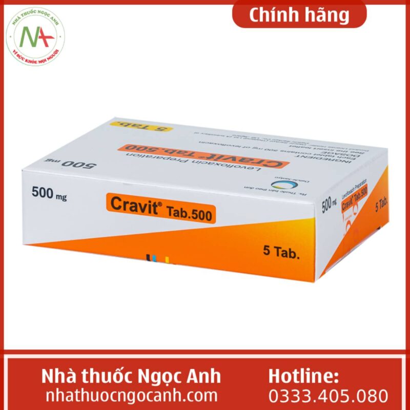 Thuốc Cravit Tab.500 có tác dụng gì, giá bao nhiêu, mua ở đâu?