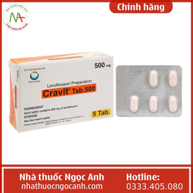 Thuốc Cravit Tab.500 có tác dụng gì, giá bao nhiêu, mua ở đâu?