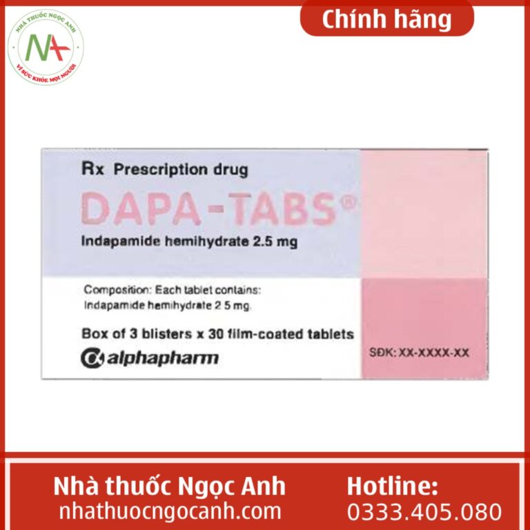 Thuốc Dapa-tabs có tác dụng gì, mua ở đâu, giá bao nhiêu?