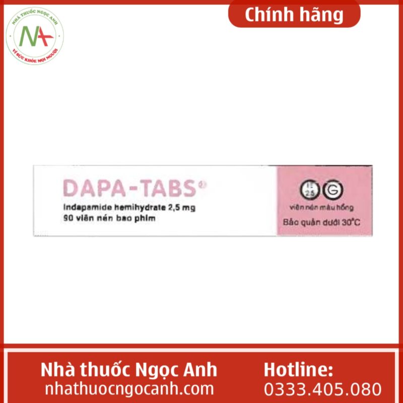 Thuốc Dapa-tabs có tác dụng gì, mua ở đâu, giá bao nhiêu?