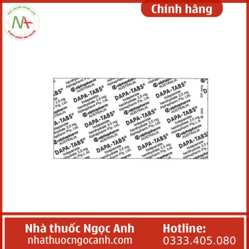 Thuốc Dapa-tabs có tác dụng gì, mua ở đâu, giá bao nhiêu?