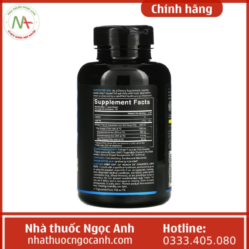 Dầu cá SR Triple Strength Omega-3 Fish Oil có tốt không, giá bao nhiêu ...