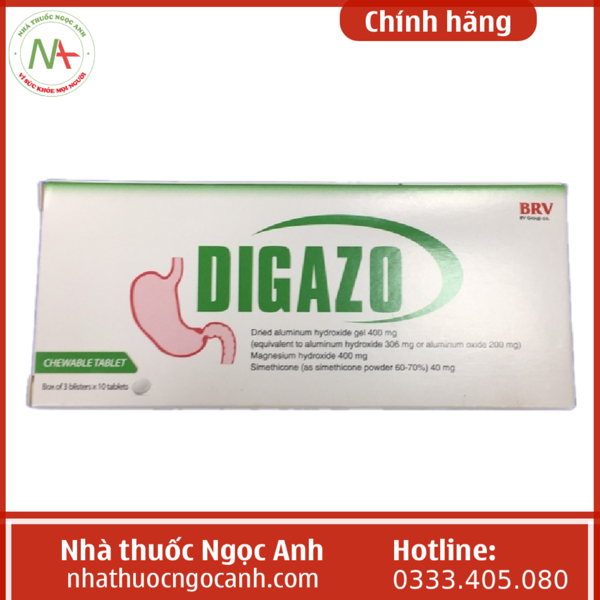 Thuốc Digazo là thuốc gì, giá bao nhiêu, mua ở đâu?