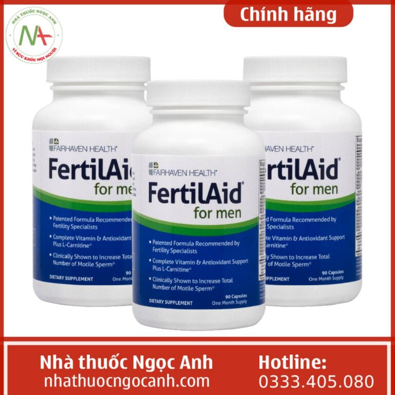 Thuốc FertilAid for Men có tác dụng gì, giá bao nhiêu, mua ở đâu?