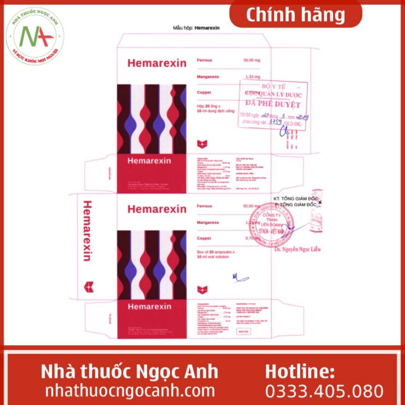 Thuốc Hemarexin có tác dụng gì, giá bao nhiêu, mua ở đâu?