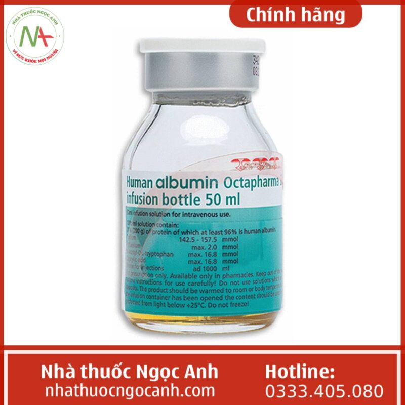 Thuốc Human Albumin Octapharma 20% tác dụng gì, giá bao nhiêu, mua ở đâu?