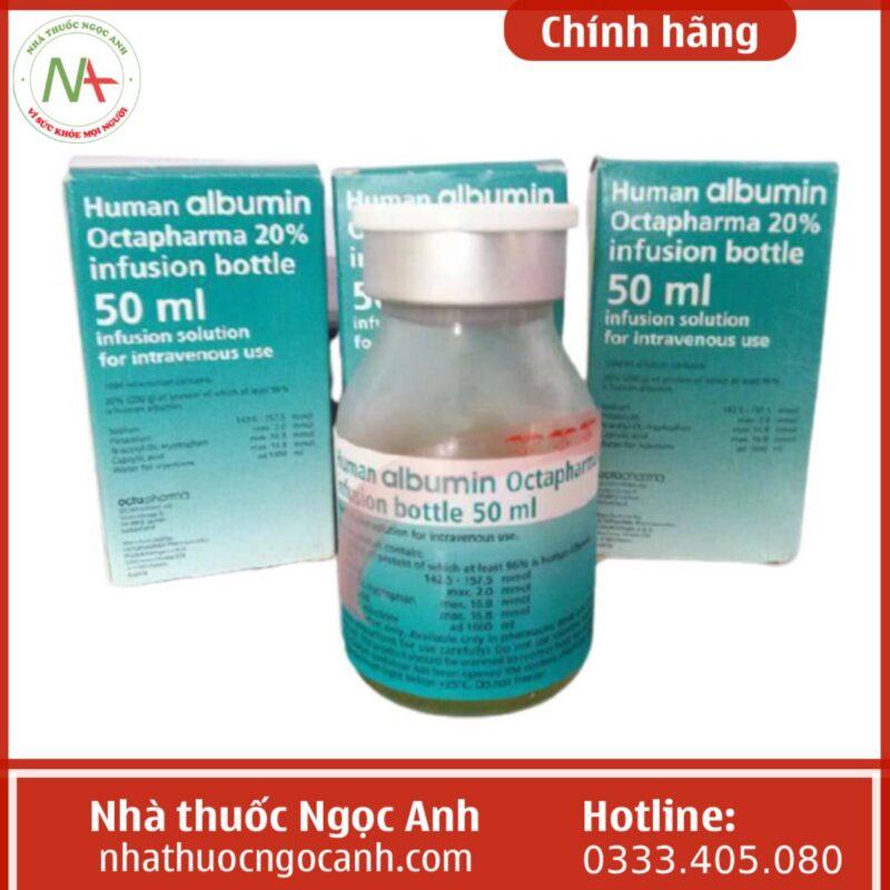 Thuốc Human Albumin Octapharma 20% tác dụng gì, giá bao nhiêu, mua ở đâu?