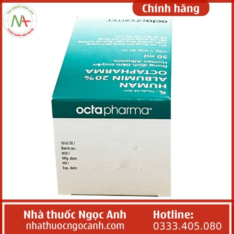 Thuốc Human Albumin Octapharma 20% tác dụng gì, giá bao nhiêu, mua ở đâu?
