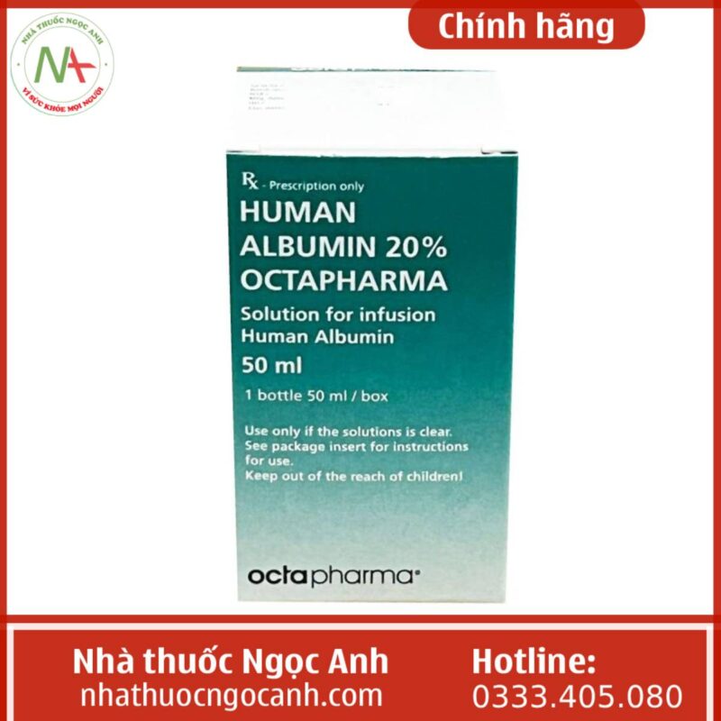 Thuốc Human Albumin Octapharma 20% tác dụng gì, giá bao nhiêu, mua ở đâu?