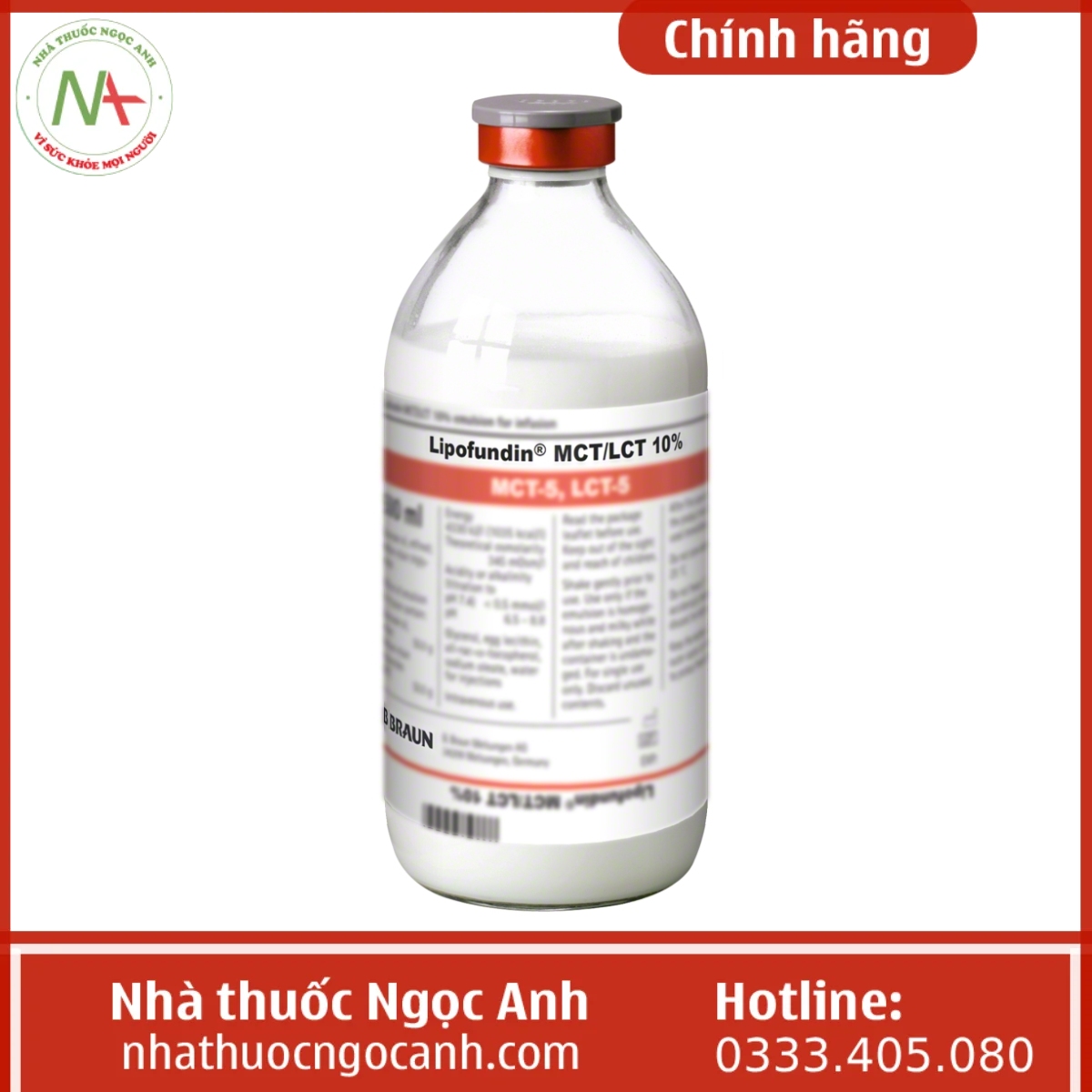 Thuốc Lipofundin MCT/LCT 10% 250ml giá bao nhiêu, mua ở đâu?