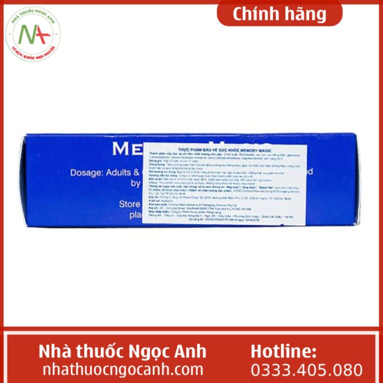 Thuốc Memory Magic có tác dụng gì, có tốt không, giá bao nhiêu, mua ở đâu?