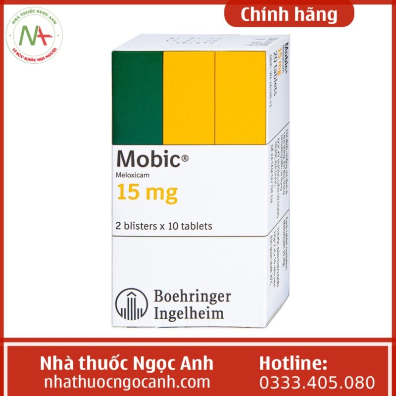 Thuốc Mobic 15mg viên là thuốc gì, liều dùng, giá bao nhiêu, mua ở đâu