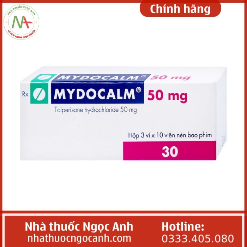 Thuốc Mydocalm 50 mg là thuốc gì, có tác dụng gì, giá bao nhiêu, mua ở đâu?