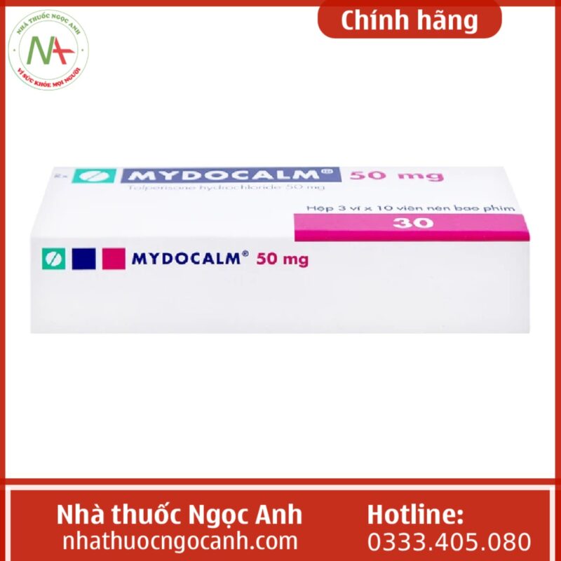 Thuốc Mydocalm 50 mg là thuốc gì, có tác dụng gì, giá bao nhiêu, mua ở đâu?