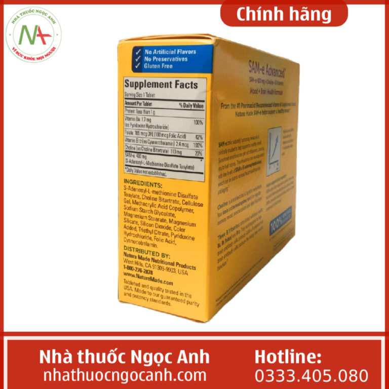 Thuốc Nature Made SAM-e Advanced giá bao nhiêu, mua ở đâu?