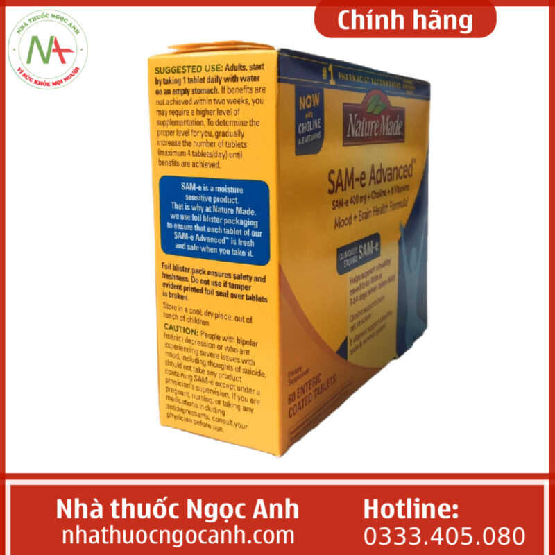 Thuốc Nature Made SAM-e Advanced giá bao nhiêu, mua ở đâu?