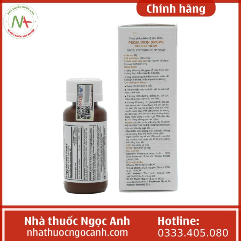 Thuốc Pedia Iron Drops 30ml có tốt không, có tác dụng gì, giá bao nhiêu ...