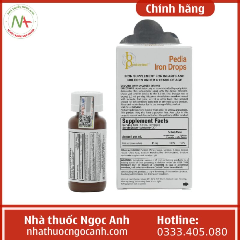 Thuốc Pedia Iron Drops 30ml có tốt không, có tác dụng gì, giá bao nhiêu ...