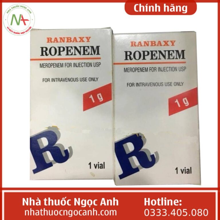 Thuốc Ropenem 1g Sun Pharma là thuốc gì, giá bao nhiêu, mua ở đâu?