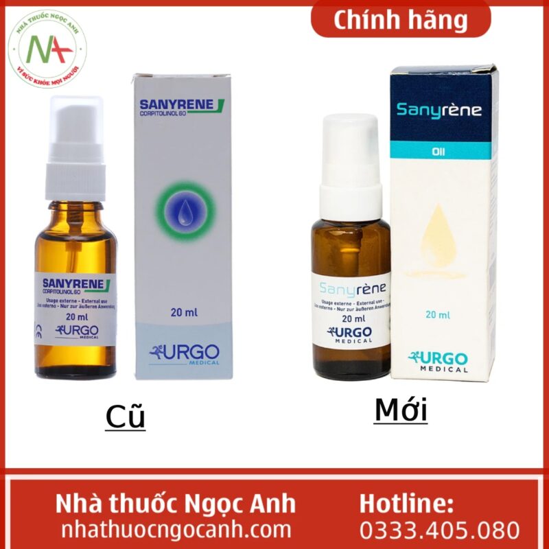 Thuốc xịt chống loét Sanyrene 20ml cách sử dụng, giá bao nhiêu, mua ở đâu