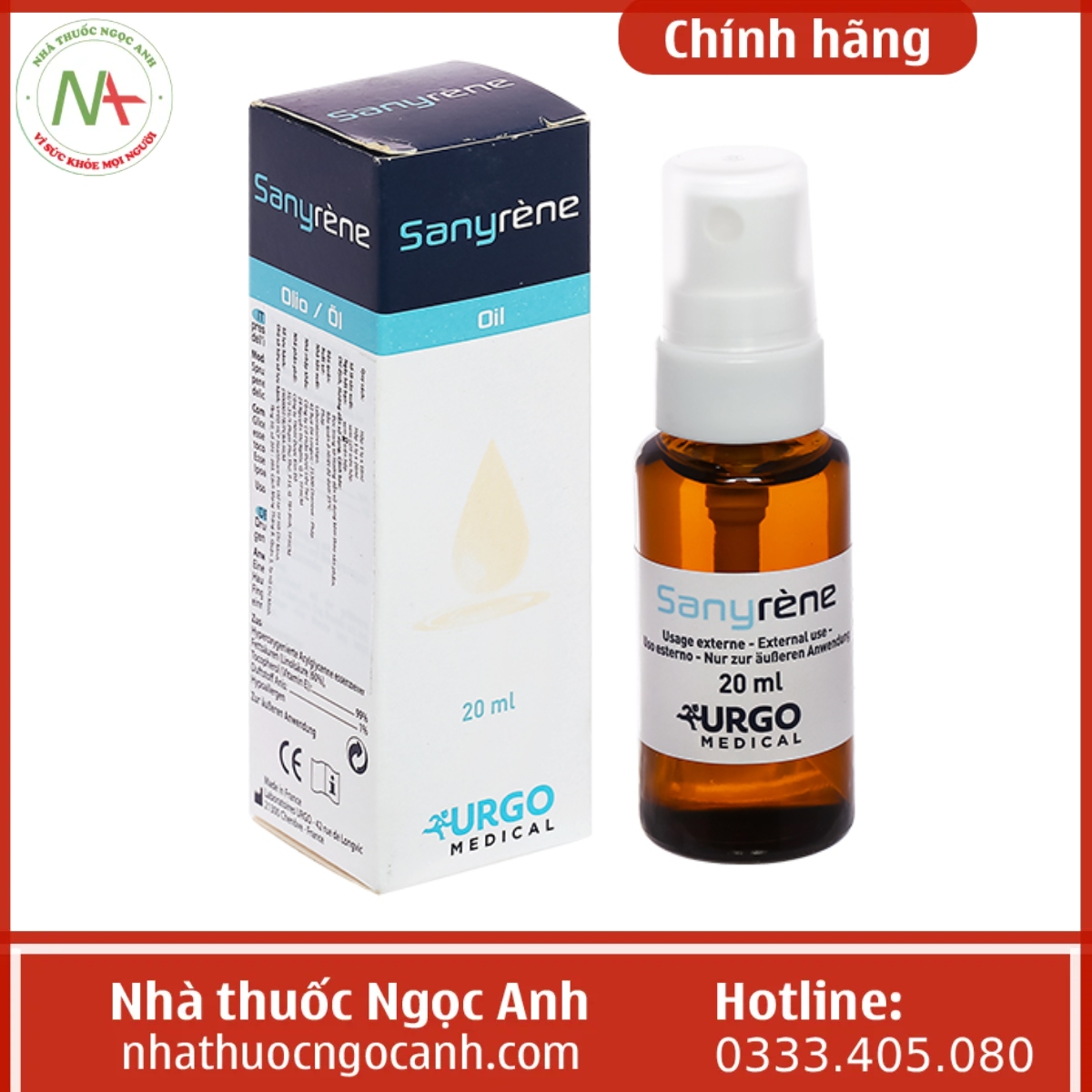 Thuốc xịt chống loét Sanyrene 20ml cách sử dụng, giá bao nhiêu, mua ở đâu