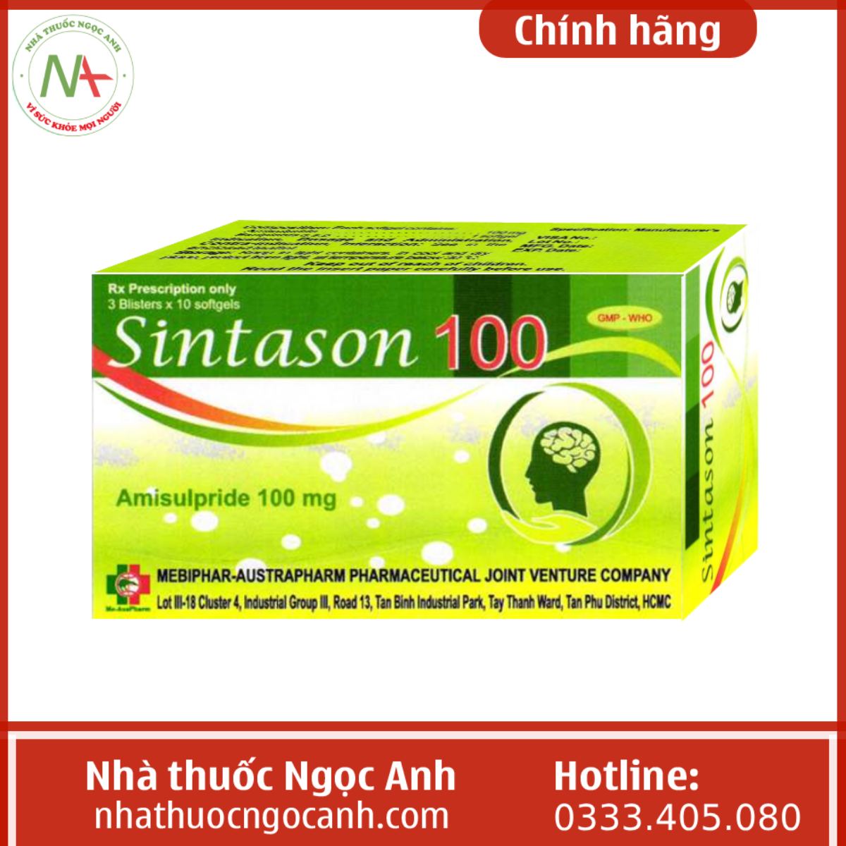 Thuốc Sintason 100 có tác dụng gì, giá bao nhiêu, mua ở đâu?