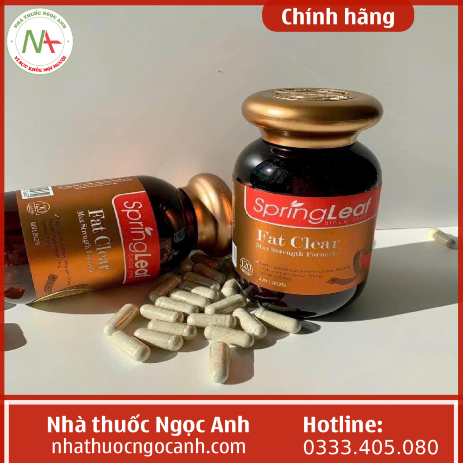 Viên uống giảm cân Spring Leaf Fat Clear giá bao nhiêu? Mua ở đâu?