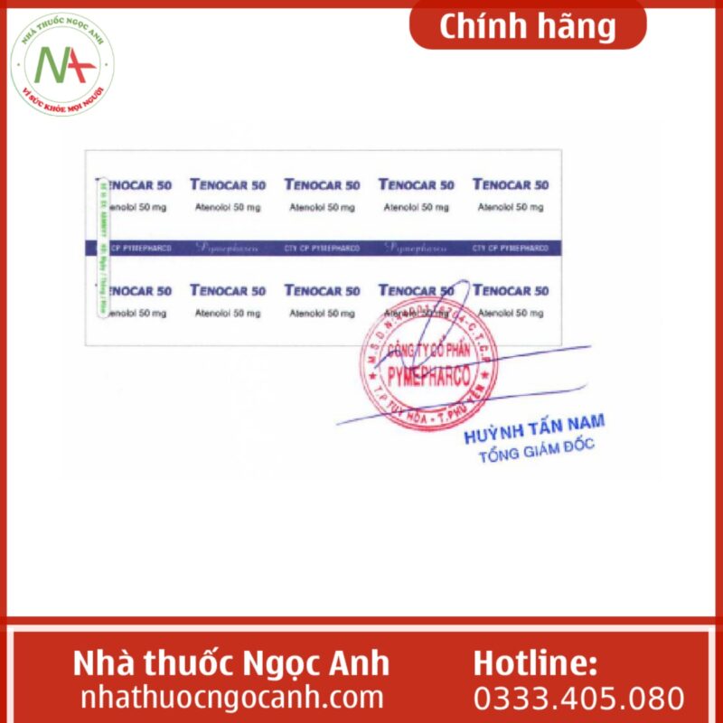 Thuốc Tenocar 50 là thuốc gì, có tác dụng gì, giá bao nhiêu, mua ở đâu?