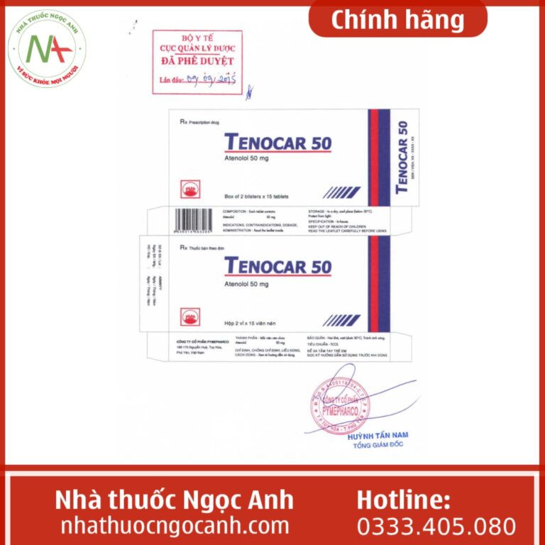 Thuốc Tenocar 50 là thuốc gì, có tác dụng gì, giá bao nhiêu, mua ở đâu?