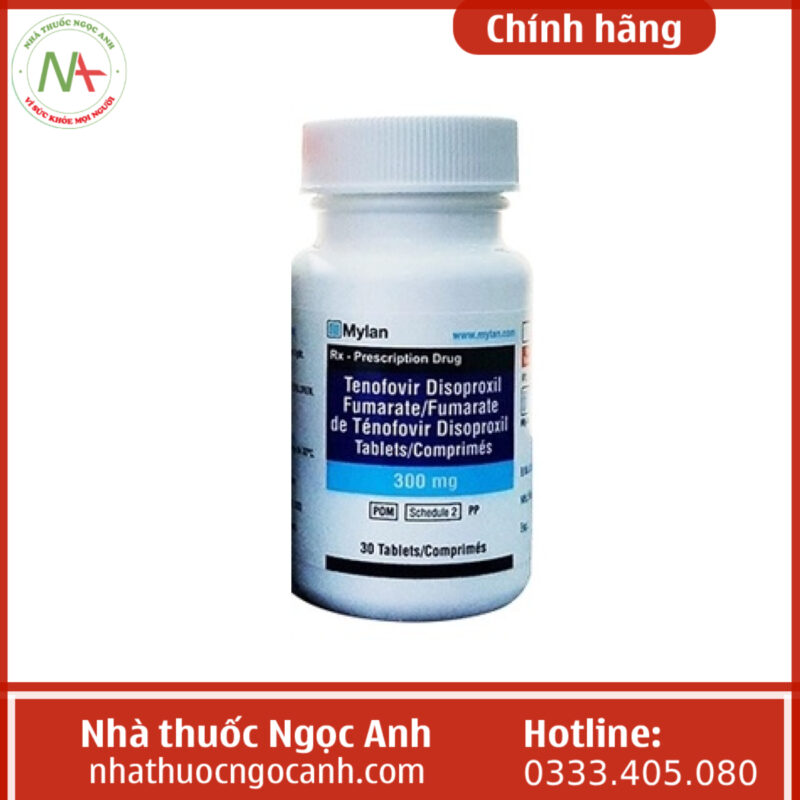 Thuốc Tenofovir Disoproxil Fumarate Tablets 300mg Mylan là thuốc gì ...